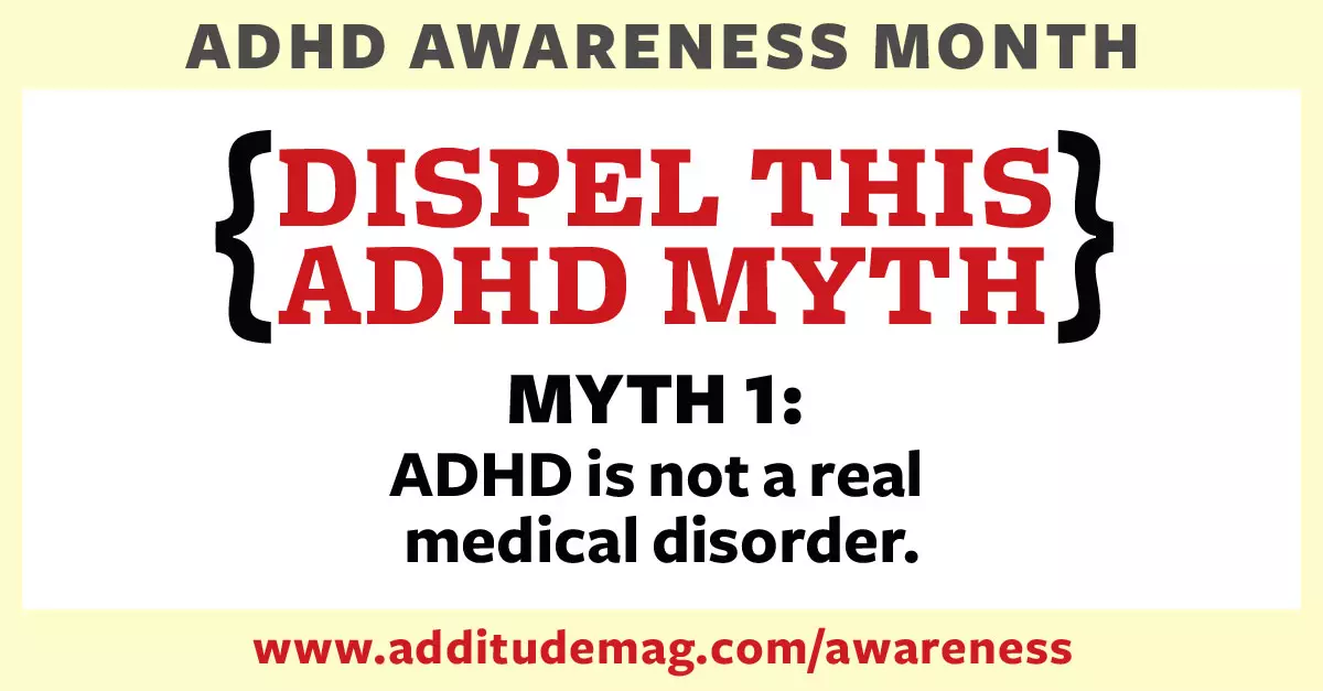 ADHD သည် တကယ့်ရောဂါတစ်ခုဖြစ်သည်။