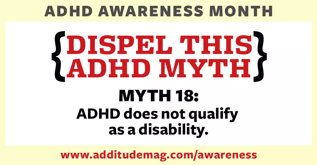 O TDAH é unha discapacidade?