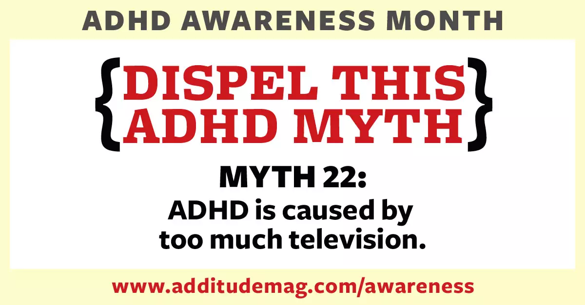 A verdade sobre o TDAH e a televisión