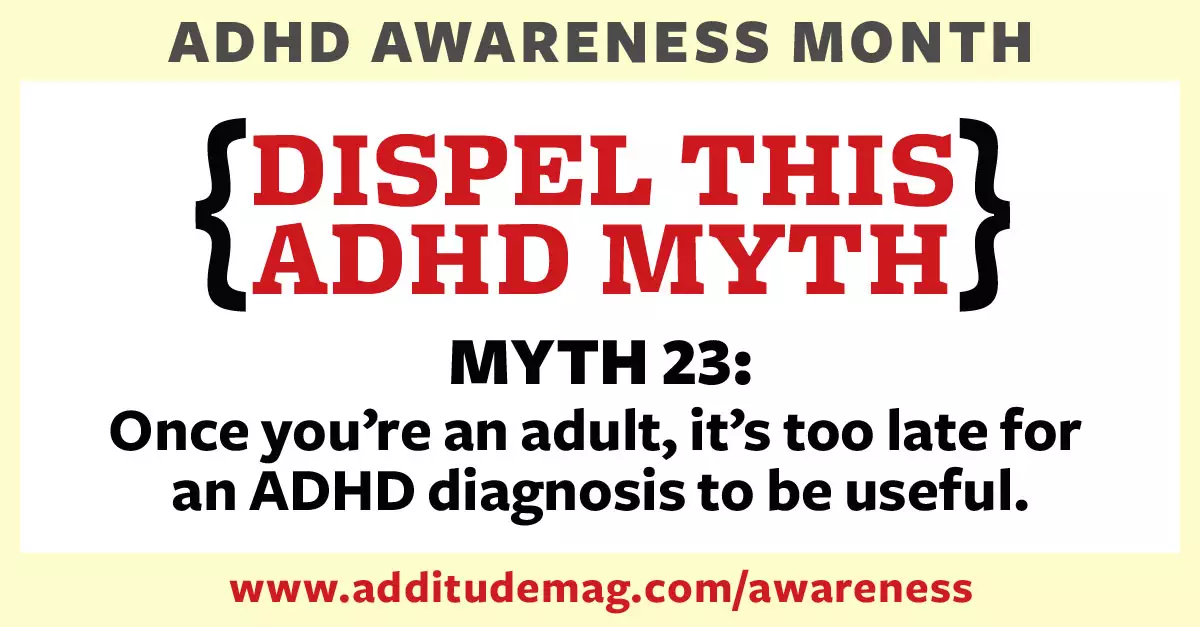 دیر سے ADHD کی تشخیص