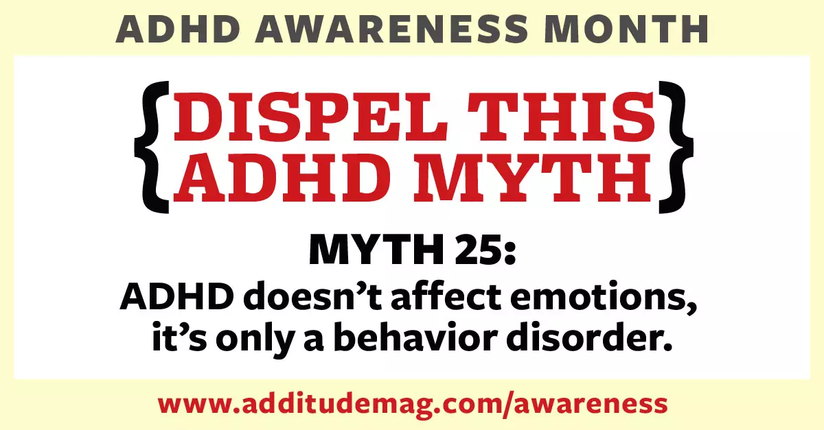 ADHD ၏ Emotional side