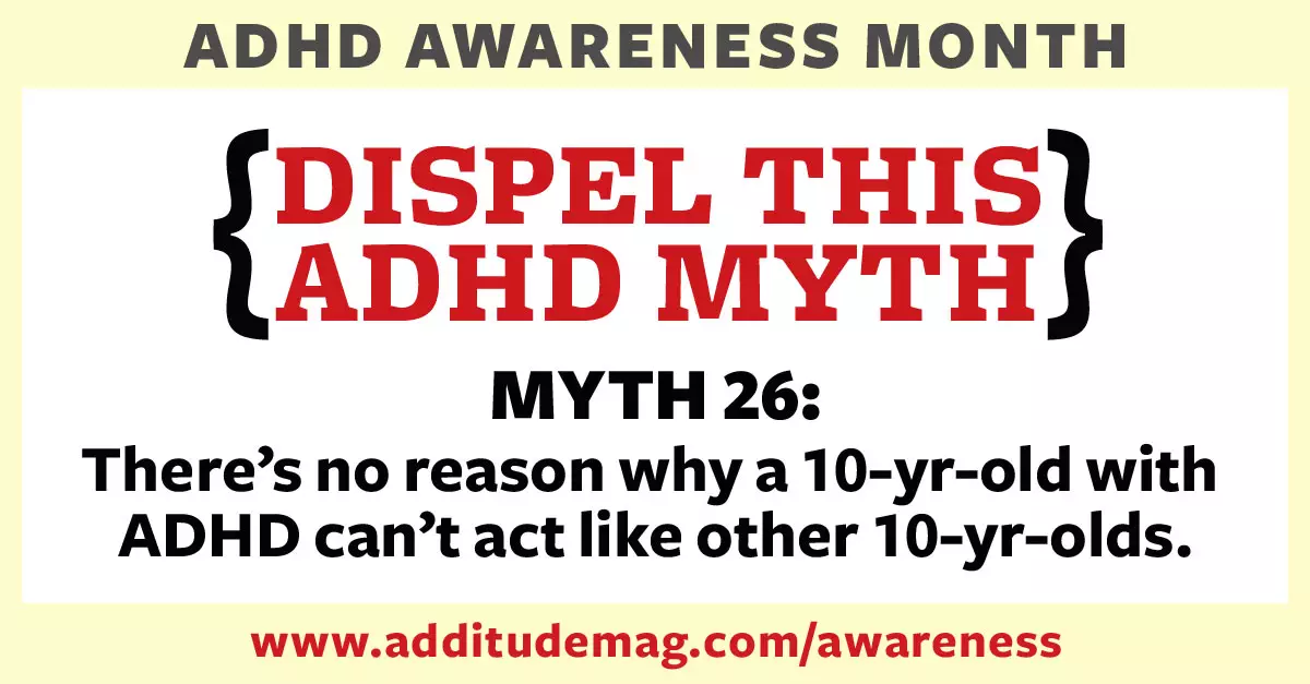 ADHD og umodenhed