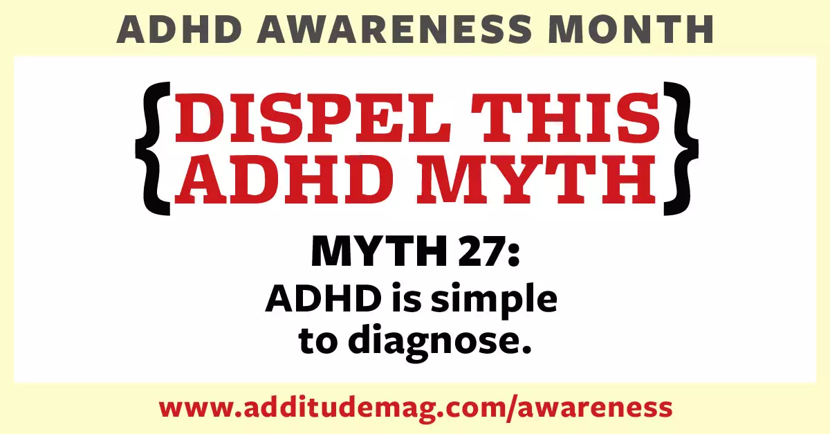 ADHD se pa yon dyagnostik senp