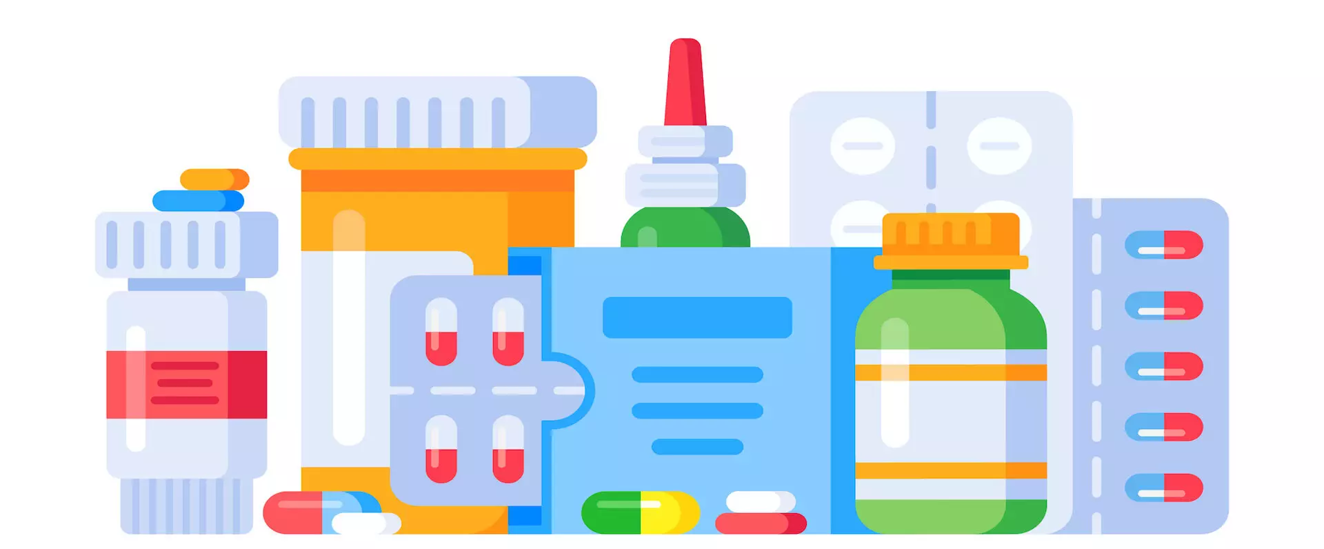 ADHS-Medikamente - Illustration verschiedener Medikamentenformulierungen