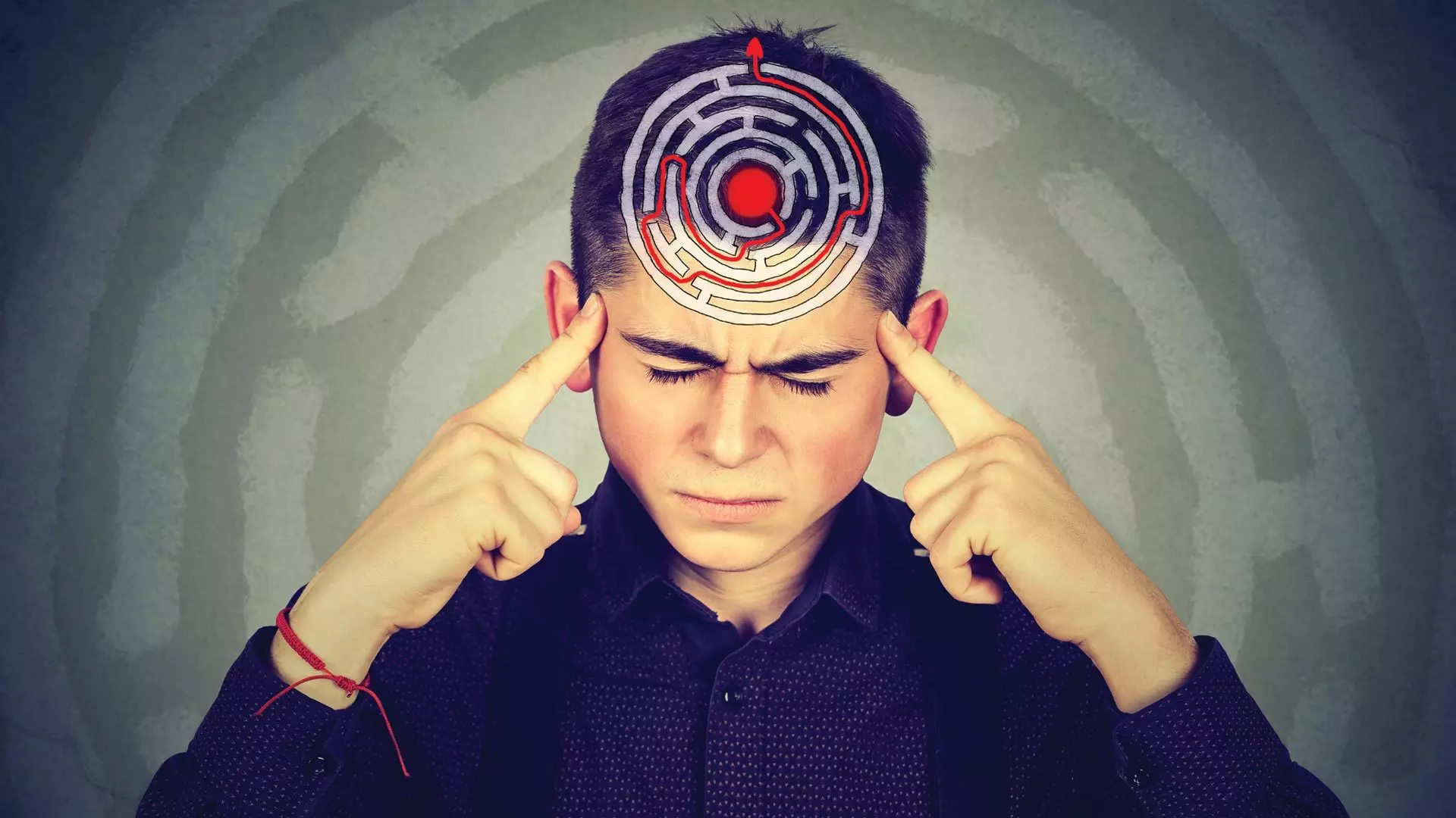 ایک نوجوان لڑکا اپنے دماغ کے ڈیفالٹ موڈ نیٹ ورک کو کنٹرول کرنے کے لیے جدوجہد کر رہا ہے۔