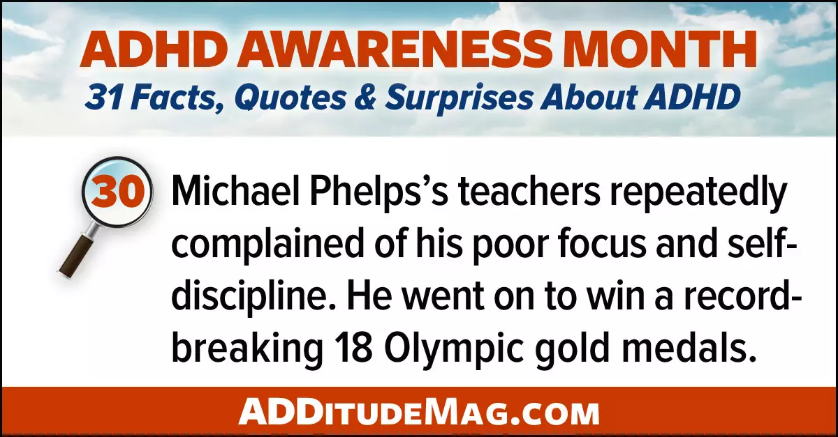 UMichael Phelps kunye ne-ADHD
