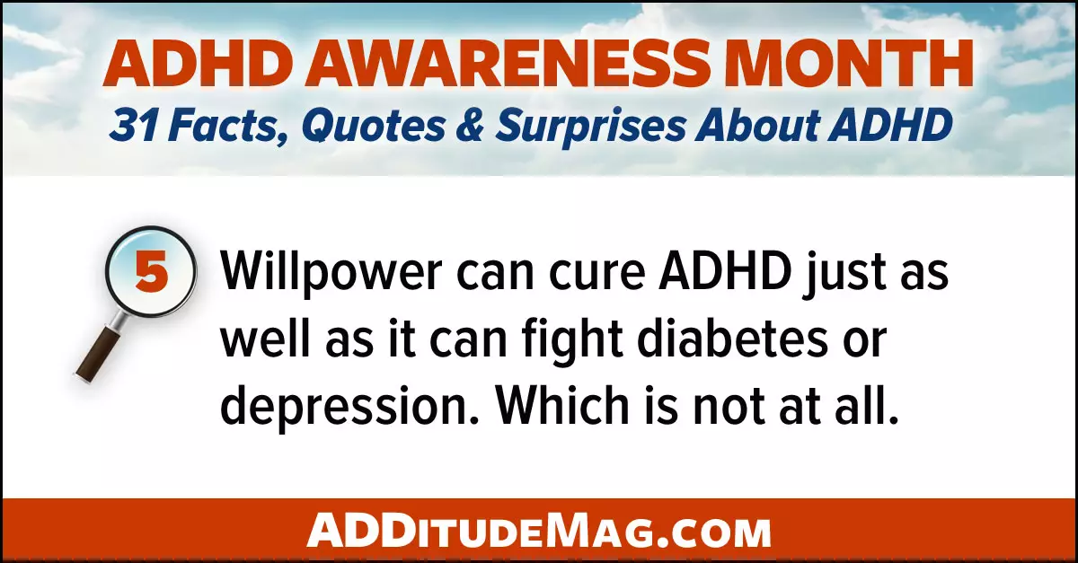 Կամքի ուժը ADHD-ի բուժում չէ