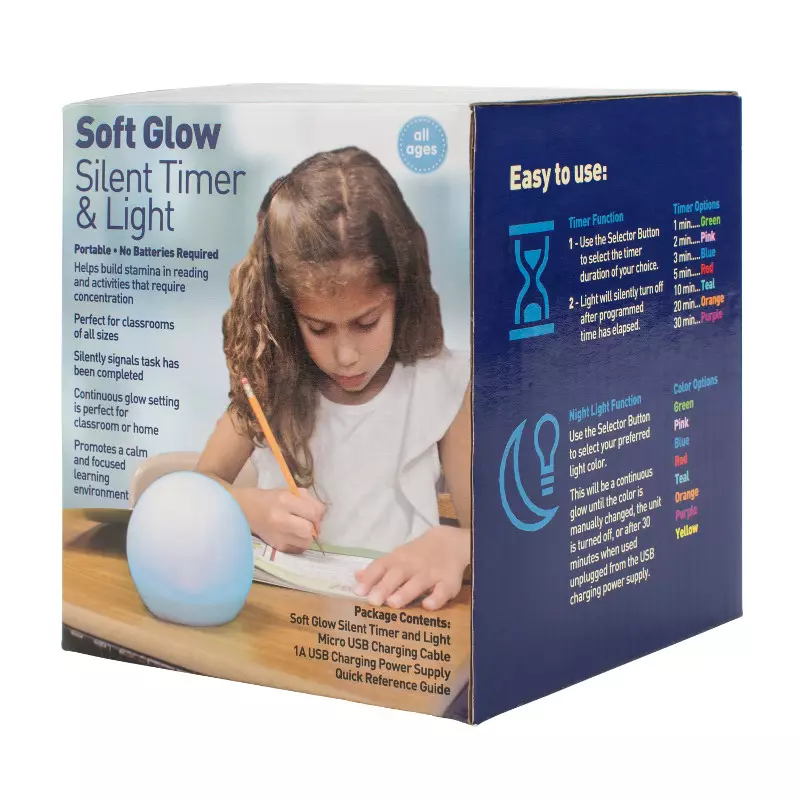 ADHD nagradna igra: Soft Glow Silent Timer & Light 4981_1