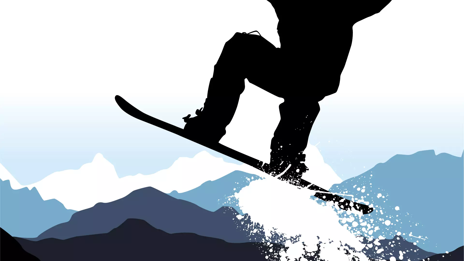 En college dropout med ADHD snowboarding i bjergene